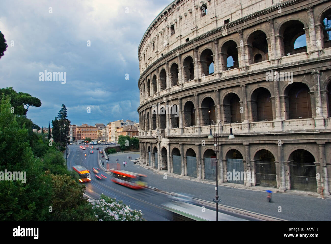 Exterior view of the Coliseum Rome Italy Stock Photo - Alamy