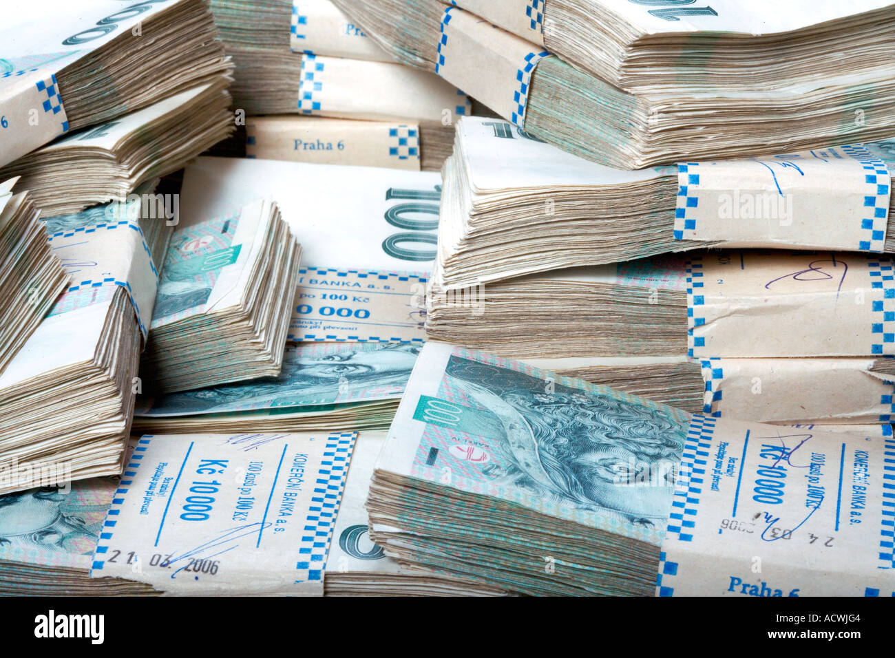 Korunas banknotes hi-res stock photography and images - Alamy