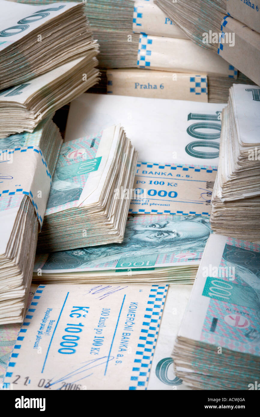 Korunas banknotes hi-res stock photography and images - Alamy