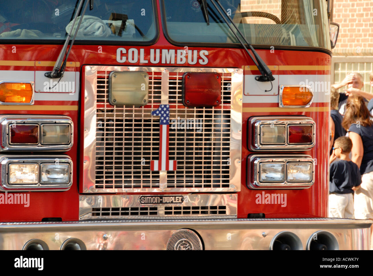 Columbus Fire truck Stock Photo - Alamy