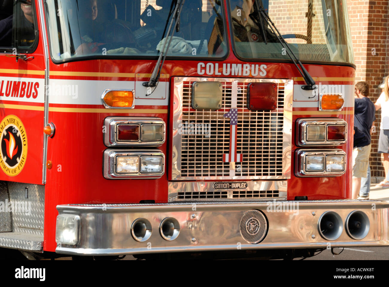 Columbus Fire truck Stock Photo - Alamy