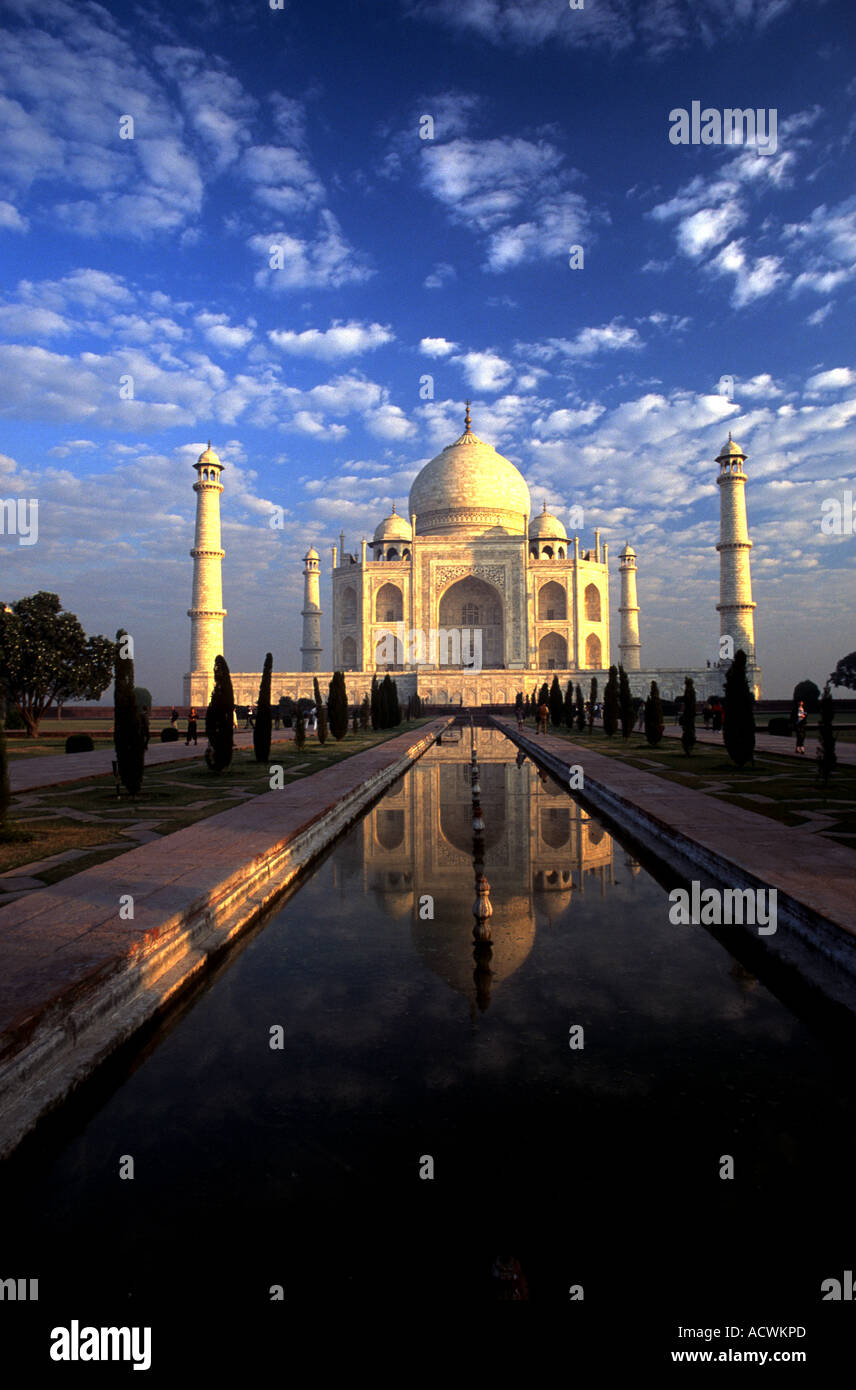 the Taj Mahal mausoleum in Agra india Stock Photo - Alamy