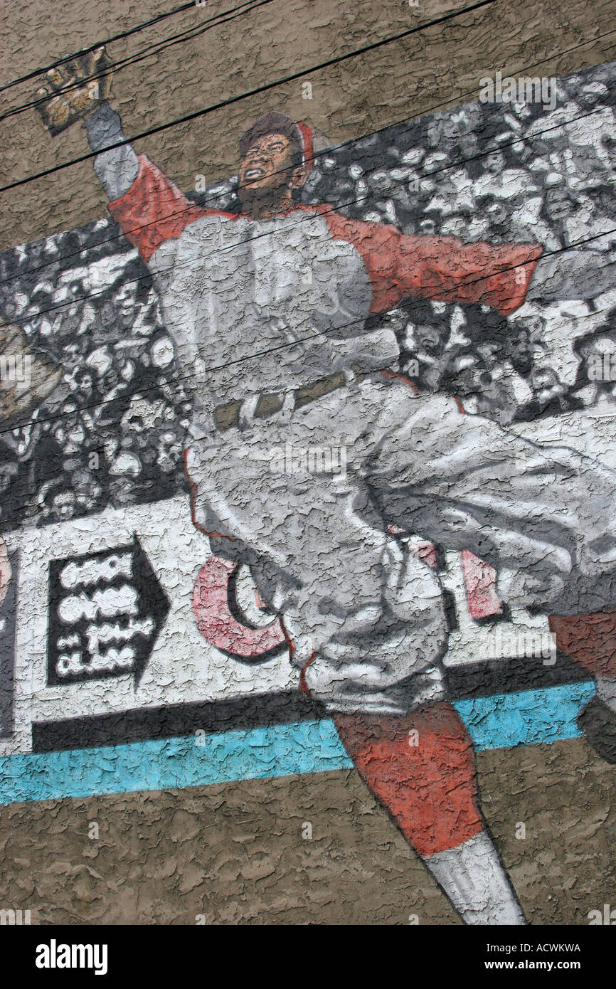 Baseball mural Philadelphia Pennsylvania USA Stock Photo - Alamy