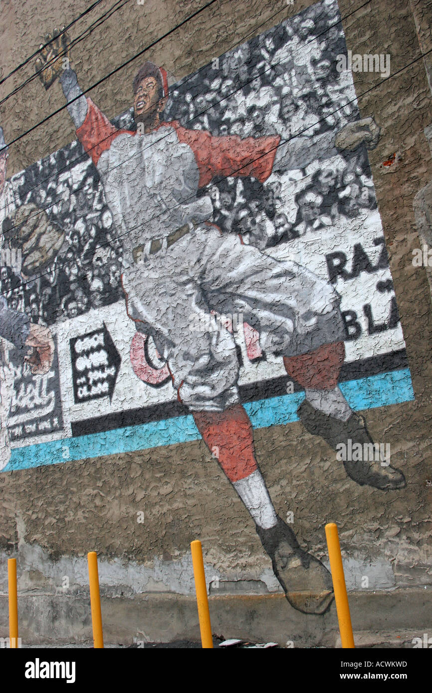 Baseball mural Philadelphia Pennsylvania USA Stock Photo - Alamy
