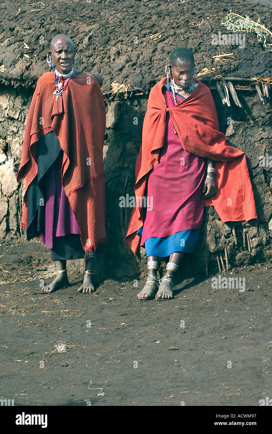 Maasai women building hi-res stock photography and images - Alamy