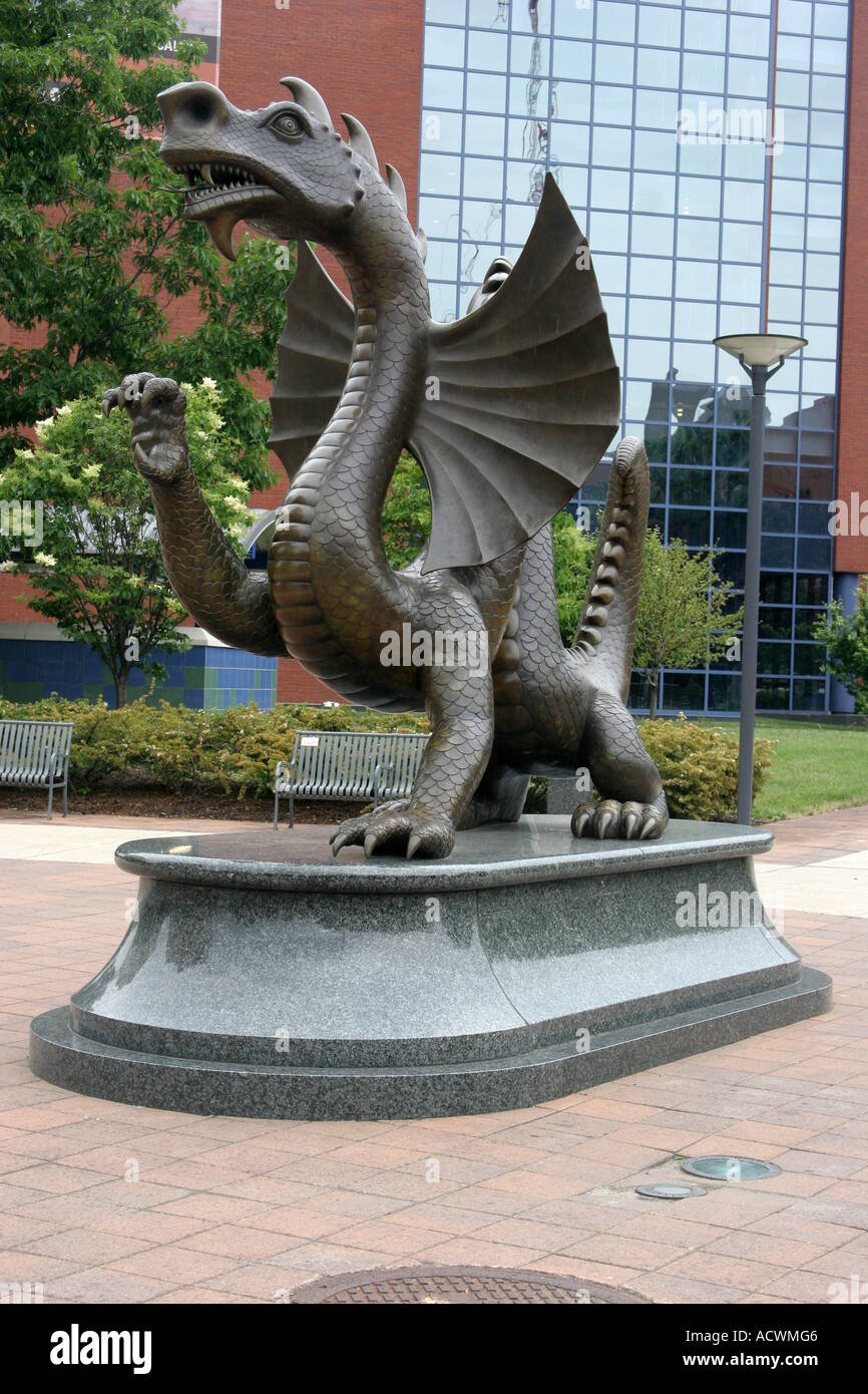 Drexel Dragon Mario the Magnificent sculpture by Eric Berg 2002 Drexel ...