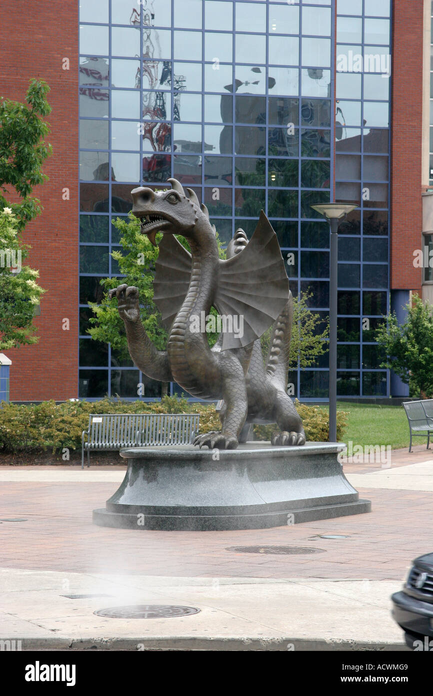 Drexel Dragon Mario the Magnificent sculpture by Eric Berg 2002 Drexel ...