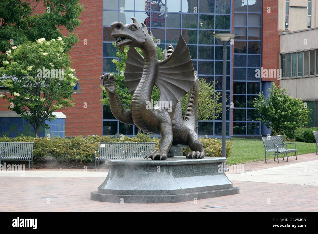 Drexel Dragon Mario the Magnificent sculpture by Eric Berg 2002 Drexel ...