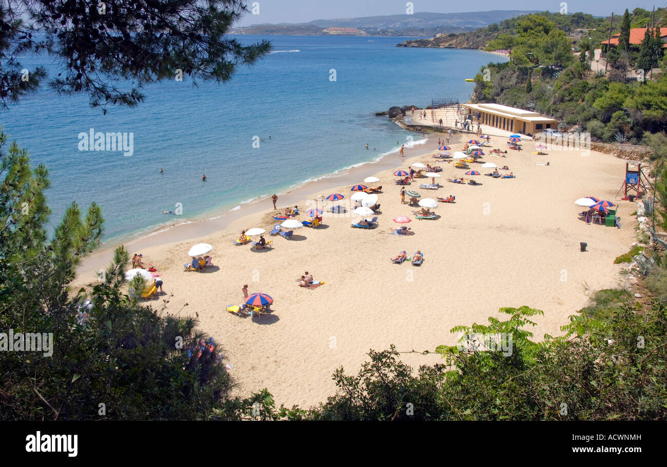 Platis Gialos Beach, Lassi, Ionian Islands Kefalonia Greece Stock Photo ...