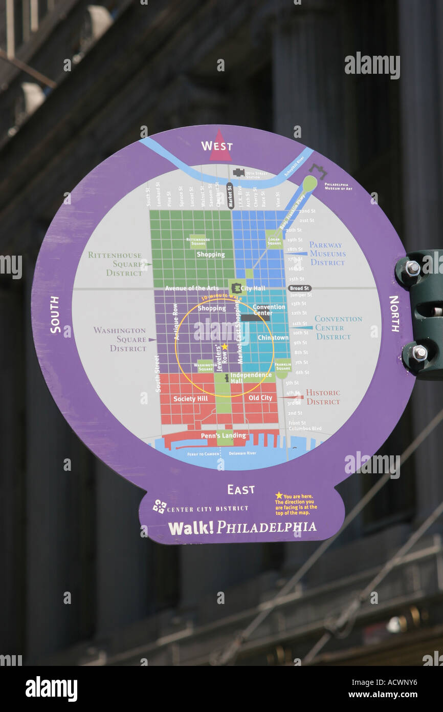 Walk Philadelphia sign Philadelphia Pennsylvania USA Stock Photo - Alamy