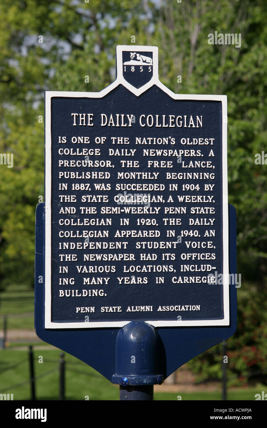 Penn state university sign hi-res stock photography and images - Alamy