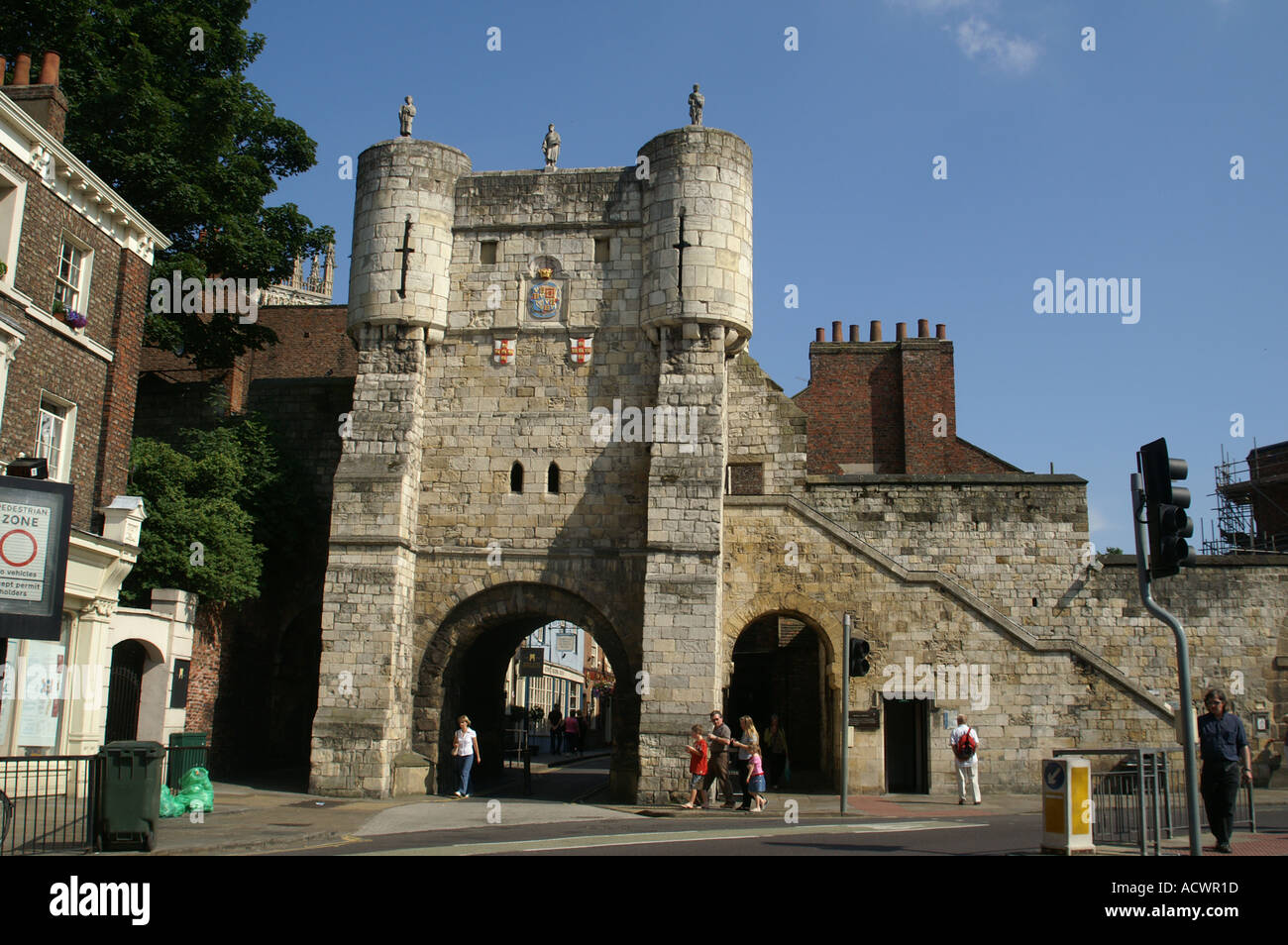 Bootham Bar York City Walls North Yorkshire England UK Europe United ...
