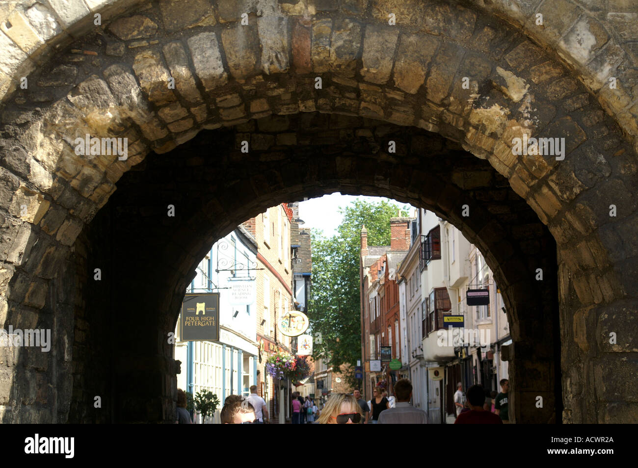 Bootham Bar York City Walls North Yorkshire England UK Europe United ...