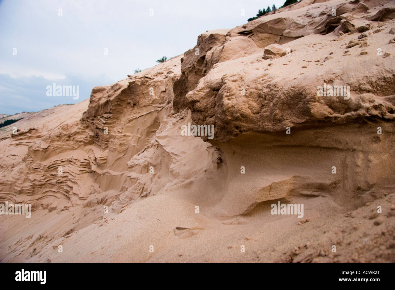 Sand Dunes Lake Superior Pictured Rocks National Lakeshore Stock Photo ...