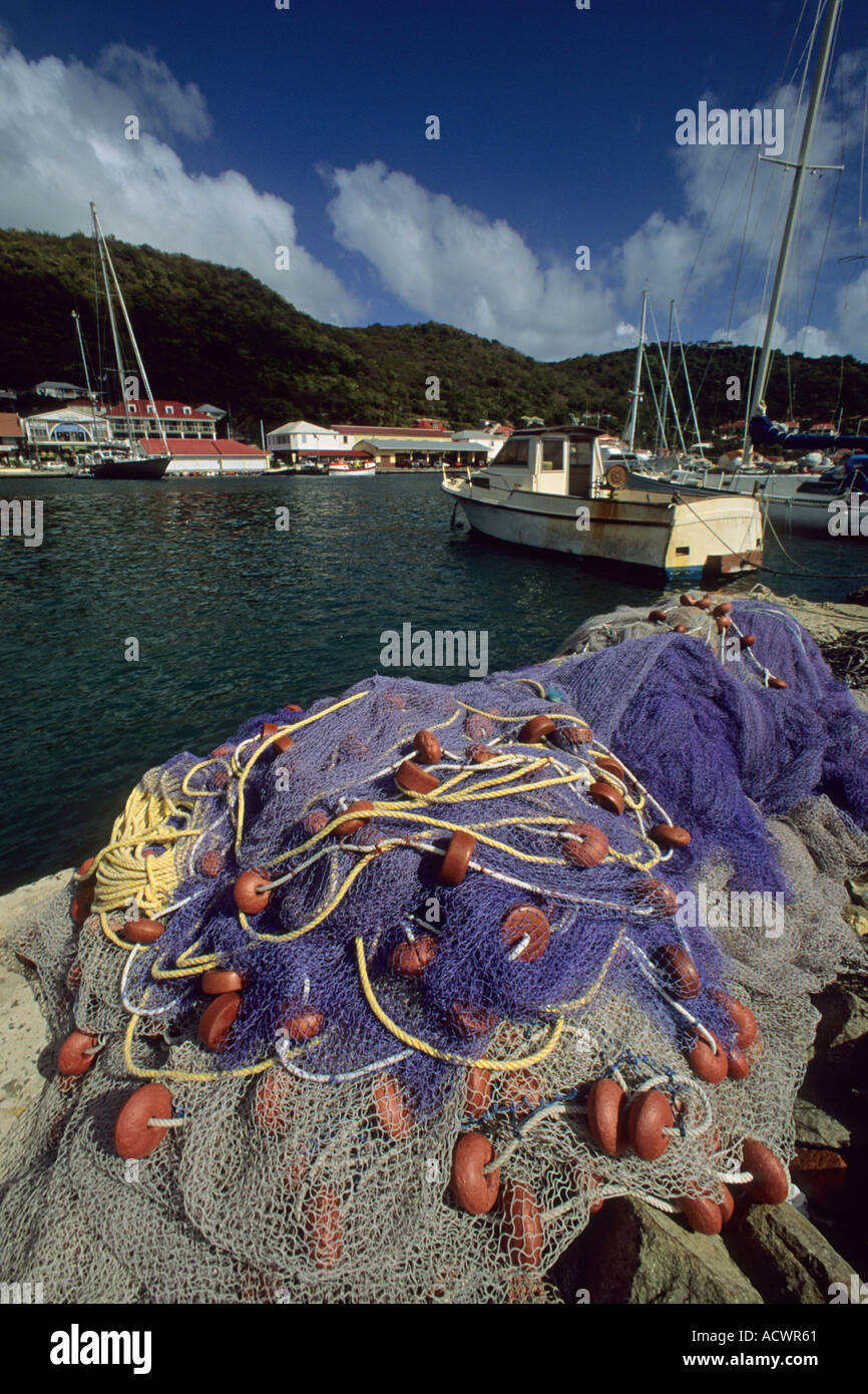 CARIBBEAN ST, BARTS, French West Indies, view of Gustavia Harbor ...