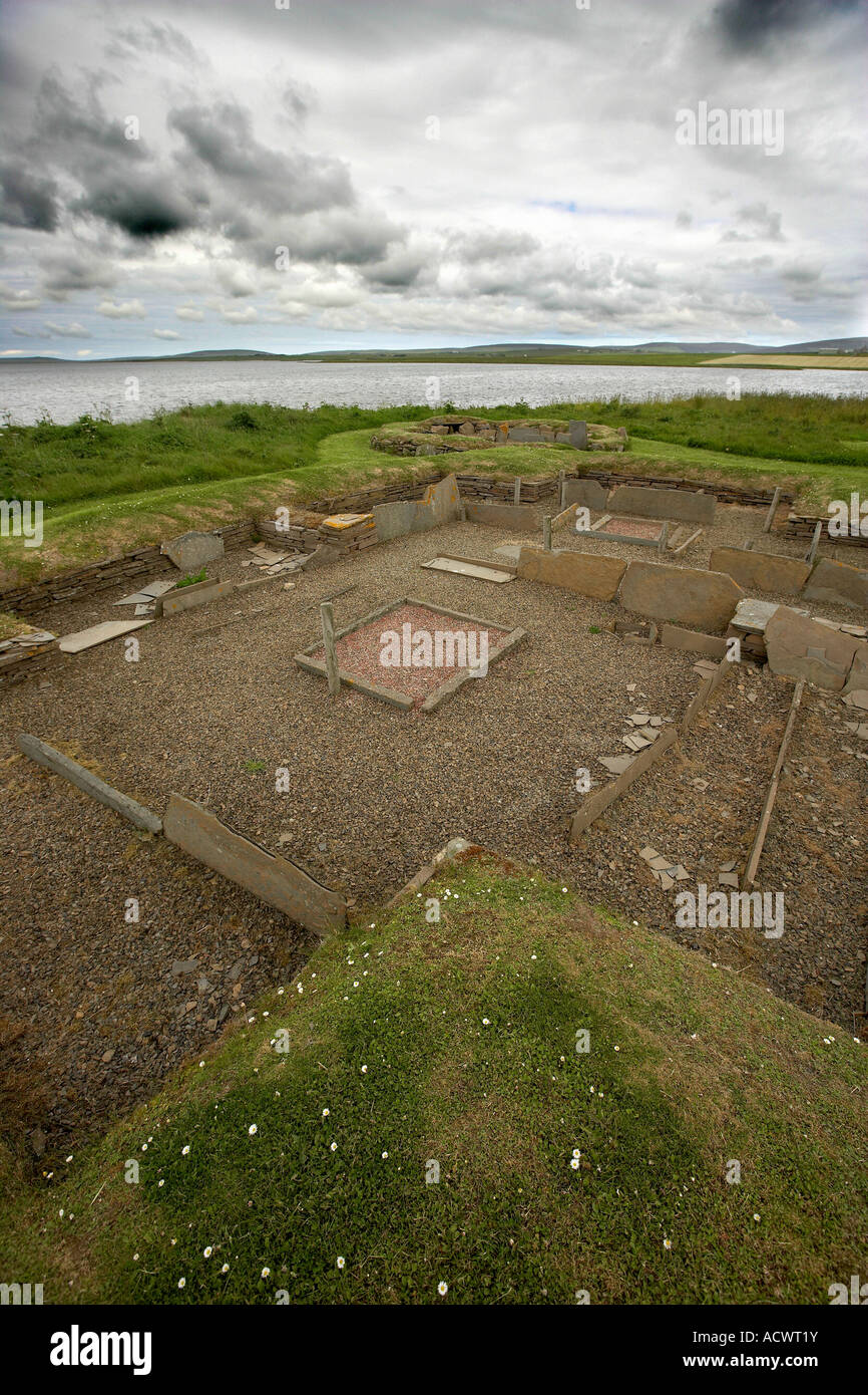Neolithic village of barnhouse hi-res stock photography and images - Alamy