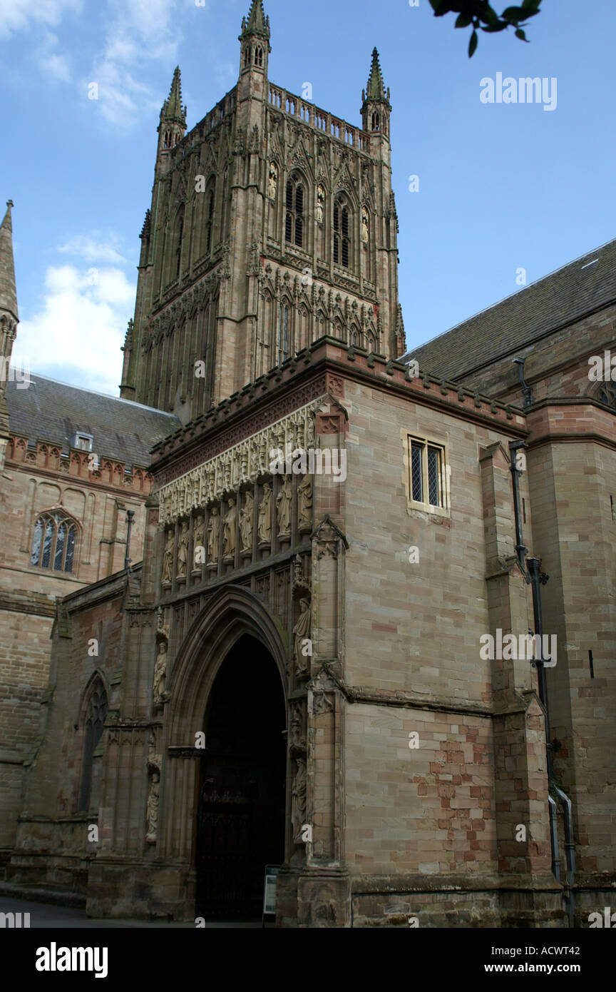 The North door Worcester cathedral Worcestershire England UK United ...