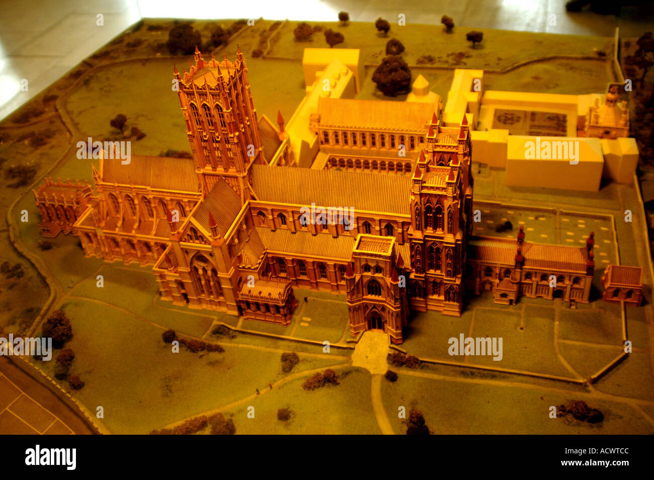 Glastonbury abbey model hi-res stock photography and images - Alamy