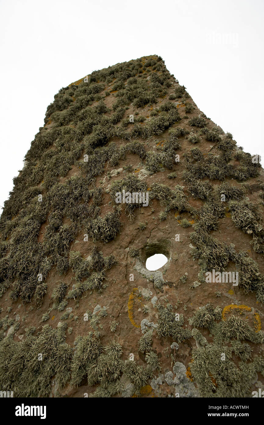 The Stan Stone a monolith with a hole through on North Ronaldsay Orkney ...