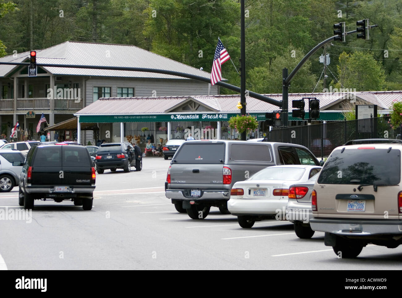 Shopping in Town Stock Photo - Alamy