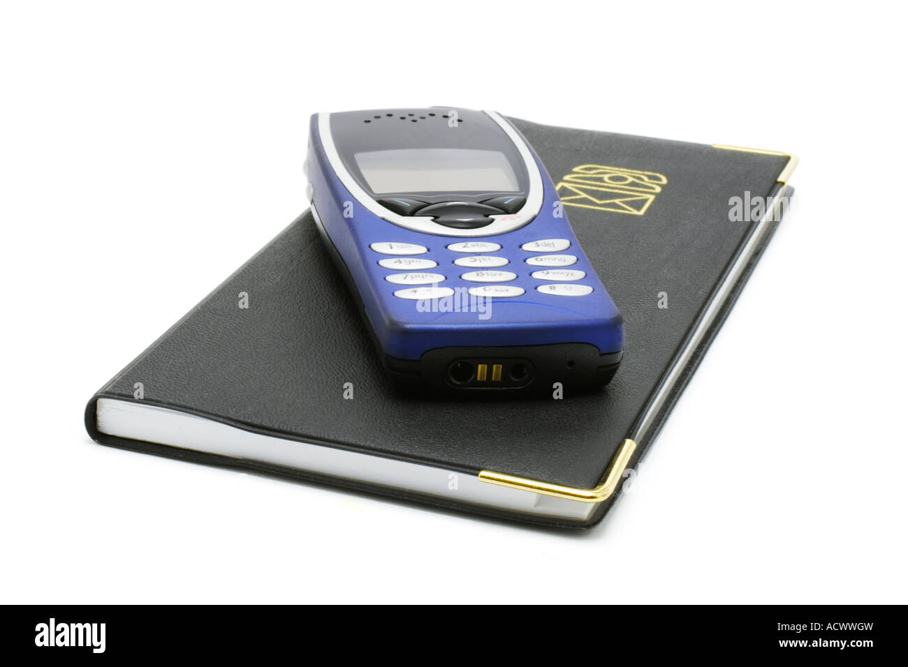 Mobile phone notebook on Cut Out Stock Images & Pictures - Alamy