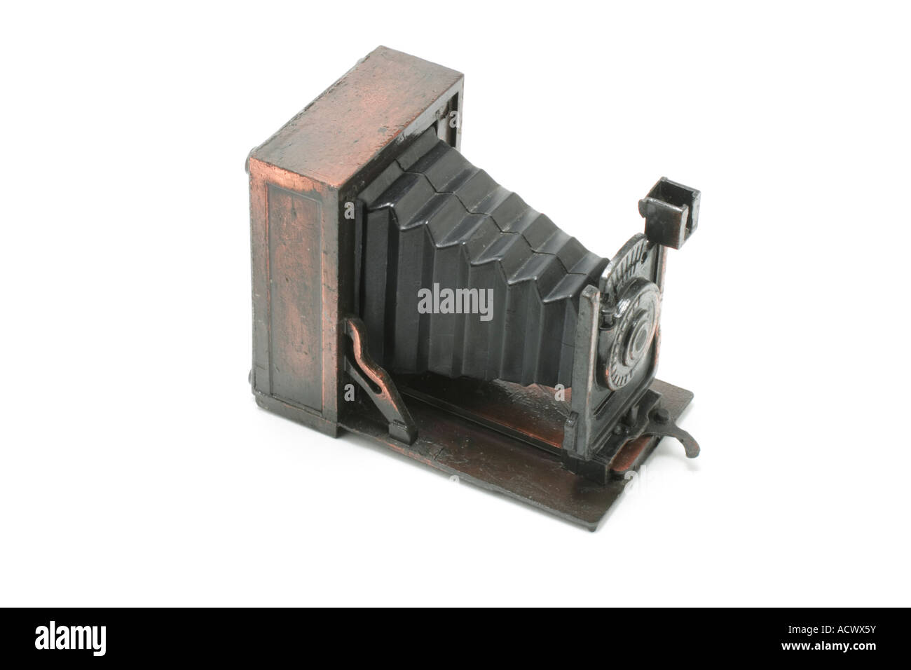 Miniature Antique Camera Stock Photo - Alamy