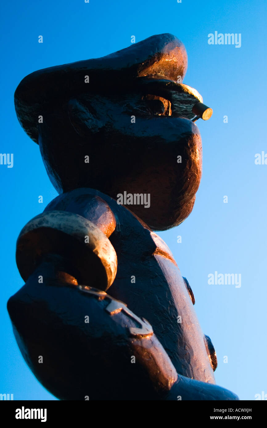 Popeye Statue at Elzie C Segar Memorial Park Stock Photo - Alamy