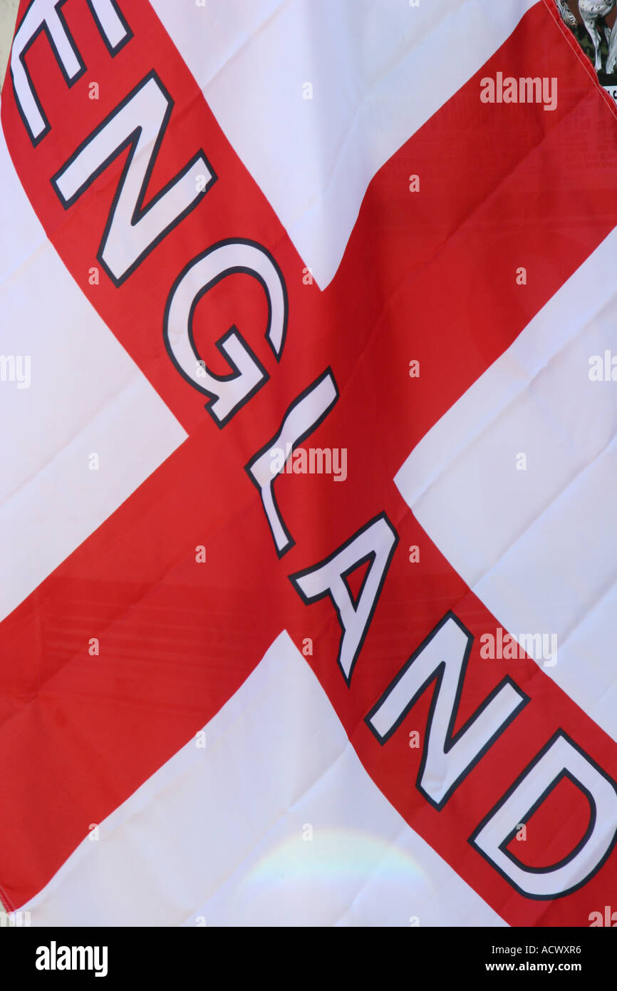 England flag with the St George cross in red and white Stock Photo - Alamy