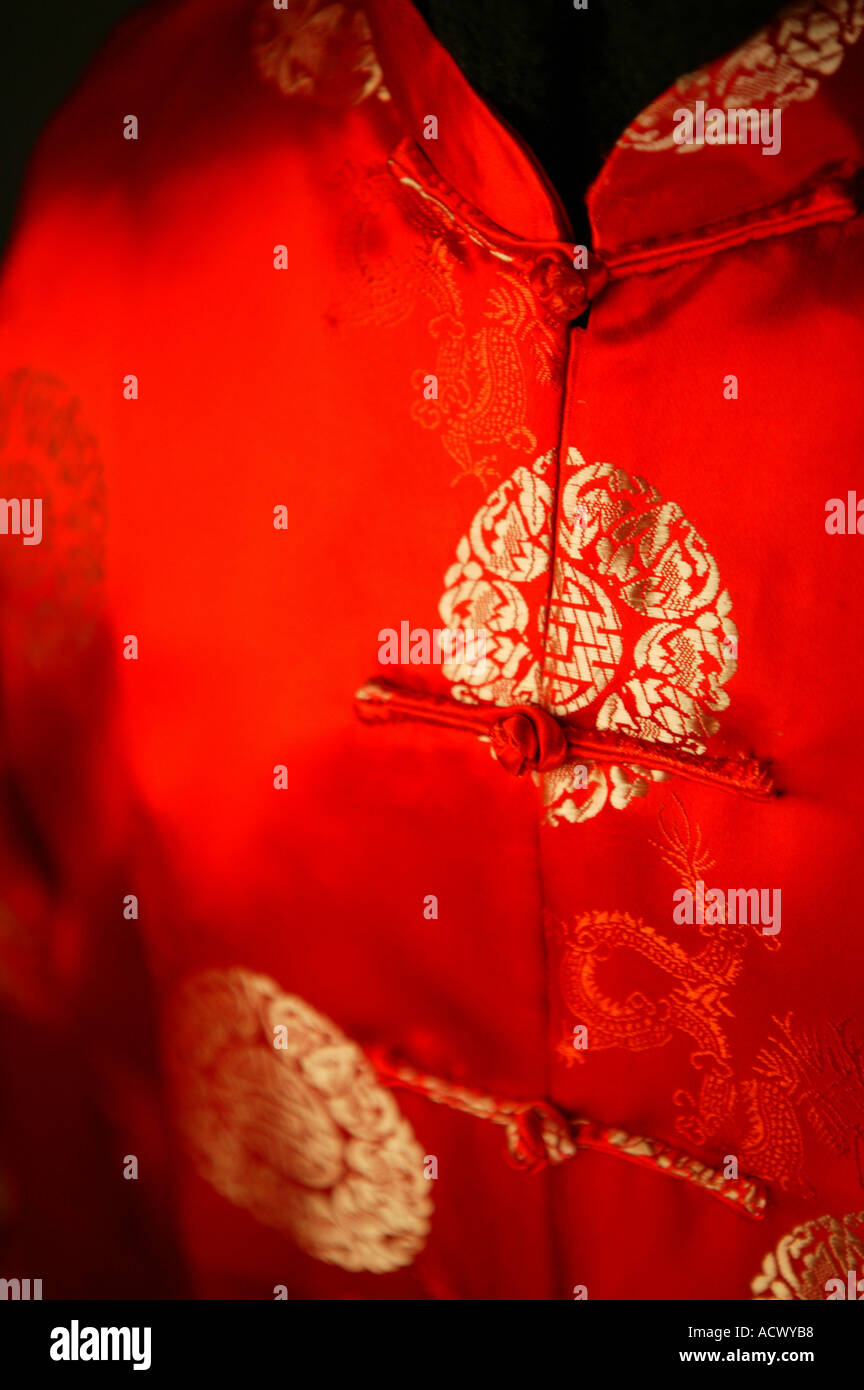 A close up of a chinese traditional clothing Stock Photo - Alamy
