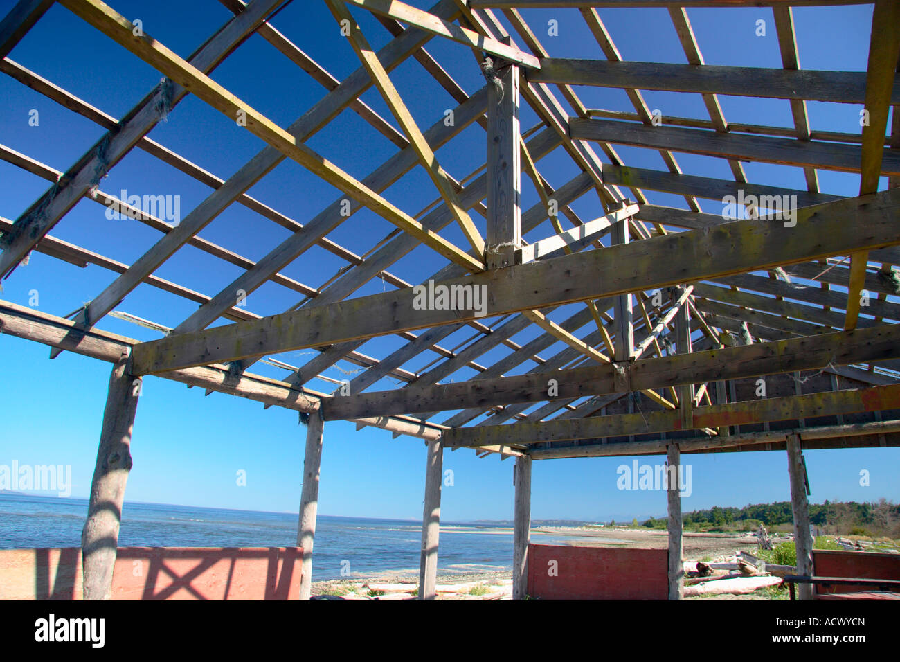 frame of building on beach Stock Photo - Alamy