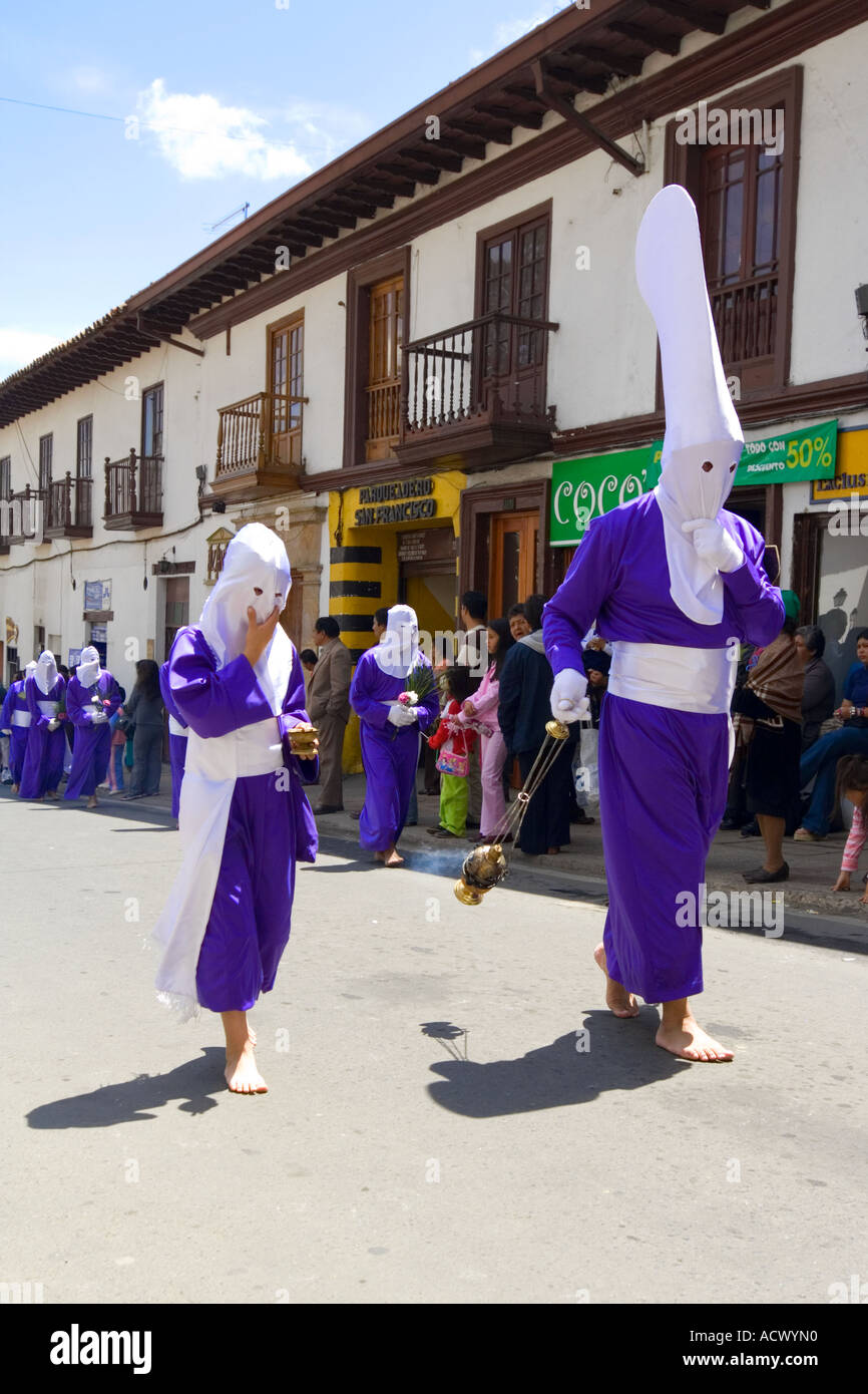 Easter Holy week's religious procession, Tunja, Boyacá, Colombia, South ...
