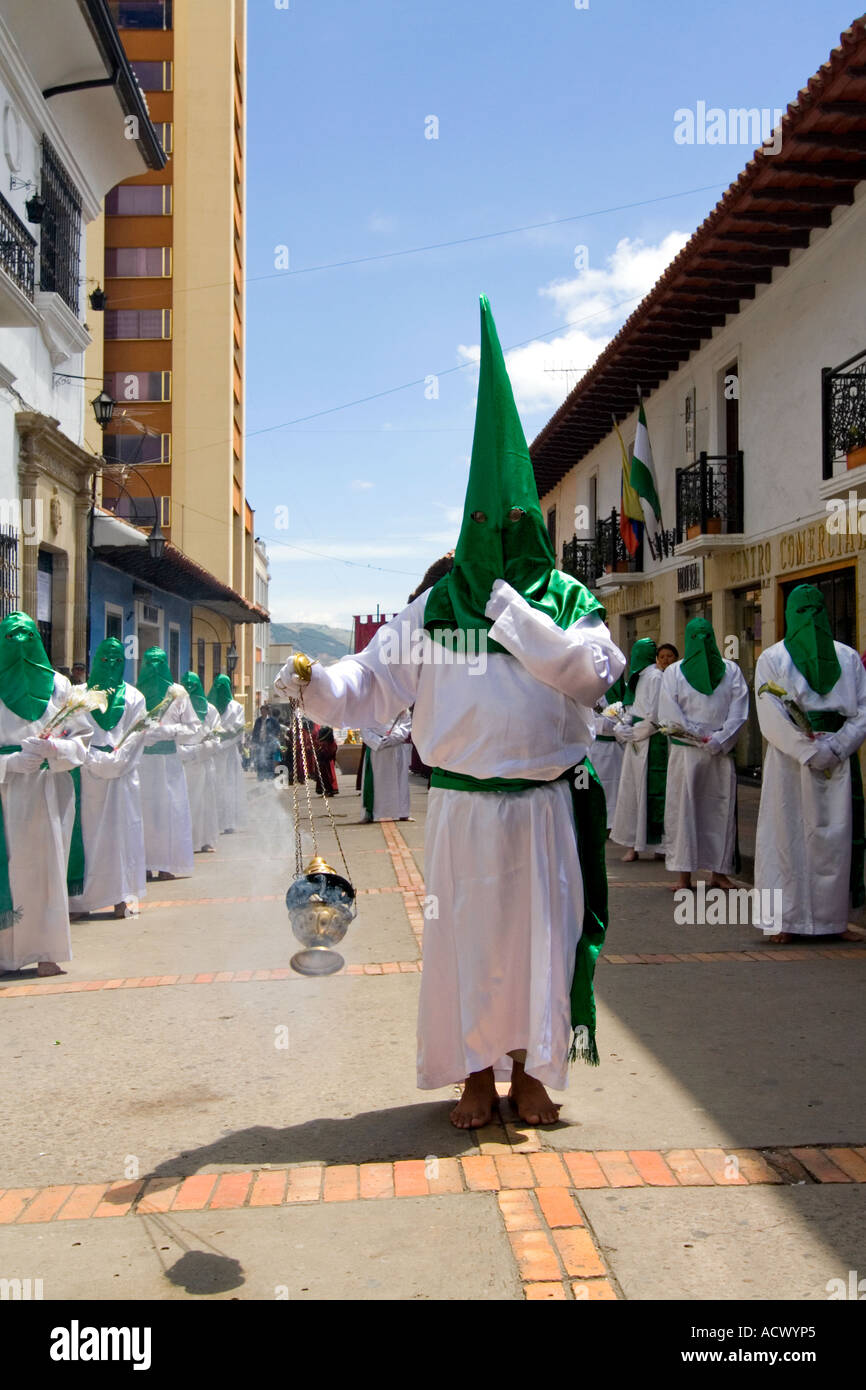 Easter Holy week's religious procession, Tunja, Boyacá, Colombia, South ...