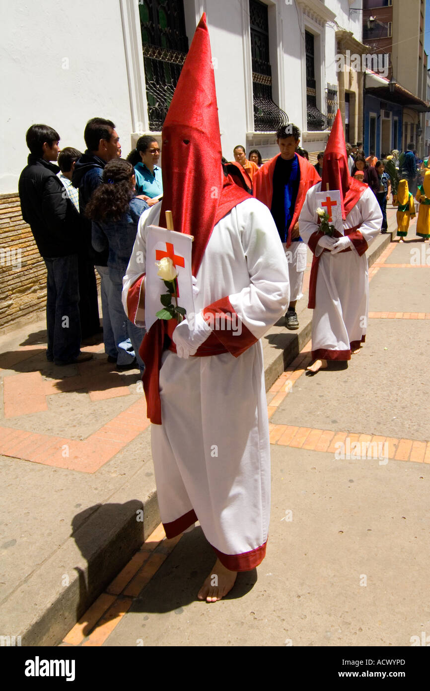 Easter Holy week's religious procession, Tunja, Boyacá, Colombia, South ...