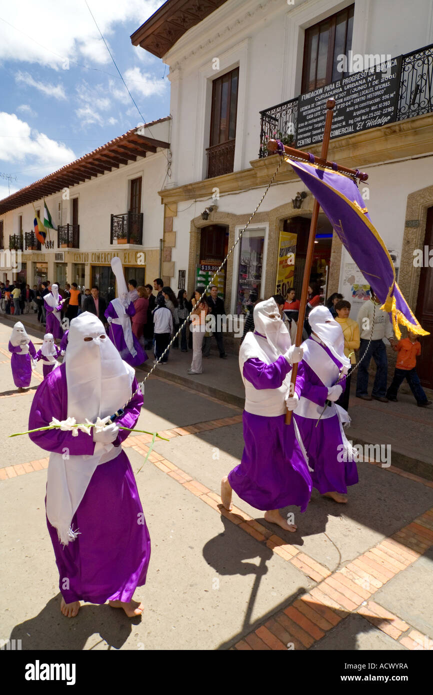 Easter Holy week's religious procession, Tunja, Boyacá, Colombia, South America Stock Photo - Alamy
