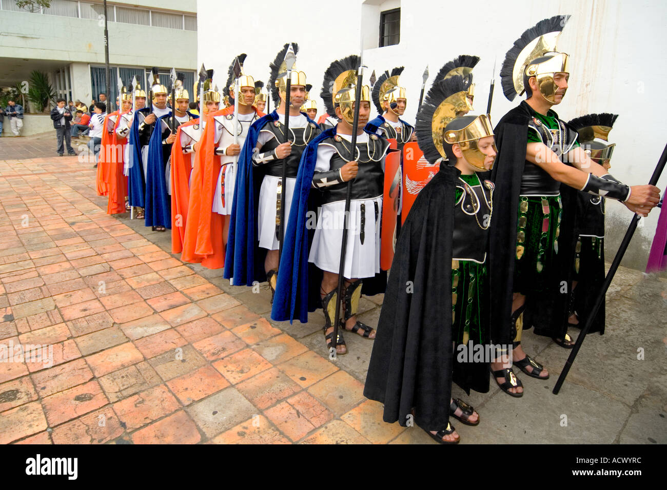 Easter Holy week's religious procession, Tunja, Boyacá, Colombia, South ...