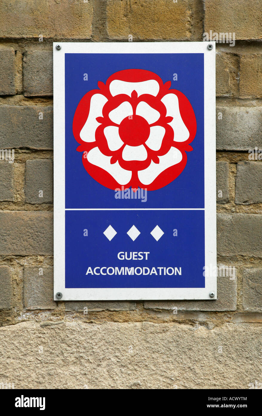 Tourist board sign for accomodation England Stock Photo - Alamy