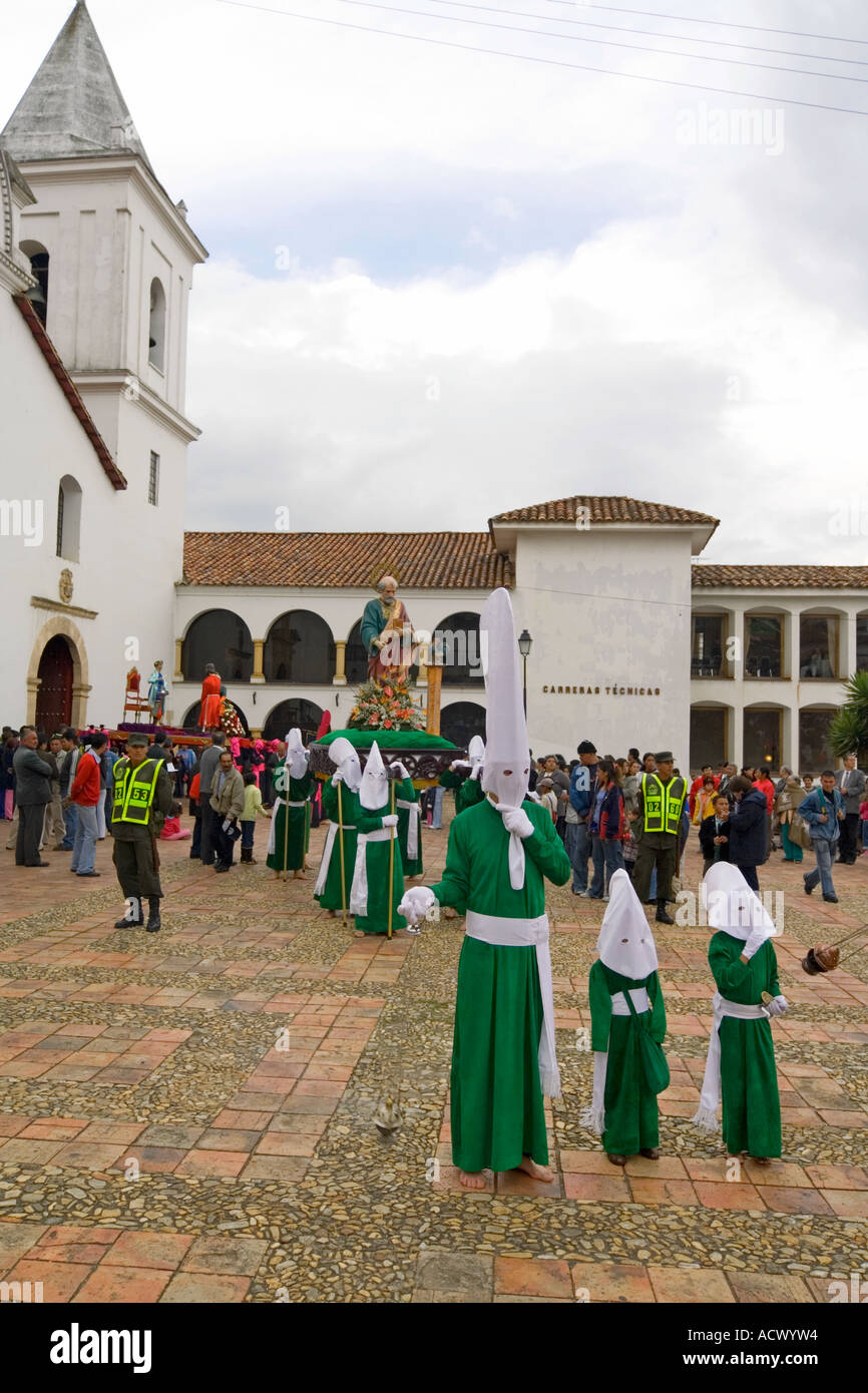 Easter Holy week's religious procession, Tunja, Boyacá, Colombia, South ...