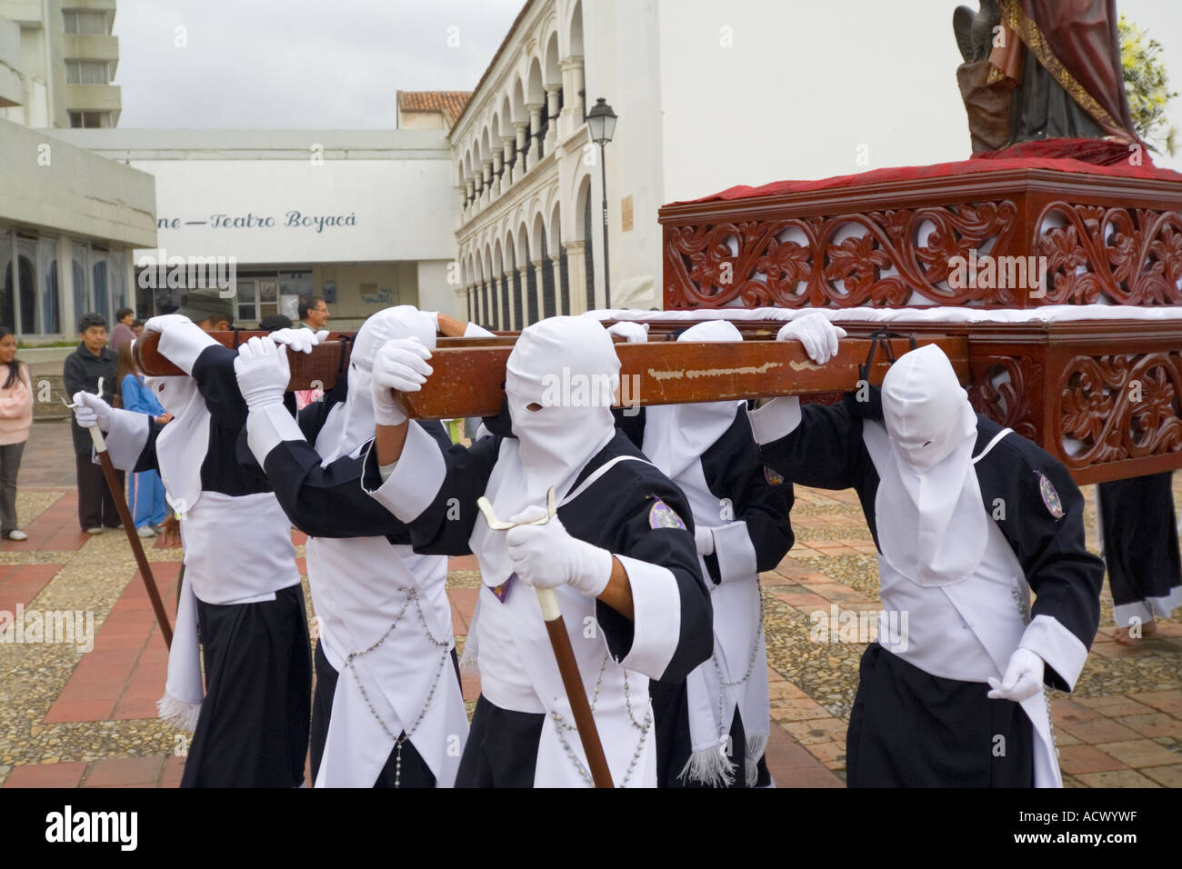 Easter, Holy week's religious procession, Tunja, Boyacá, Colombia ...