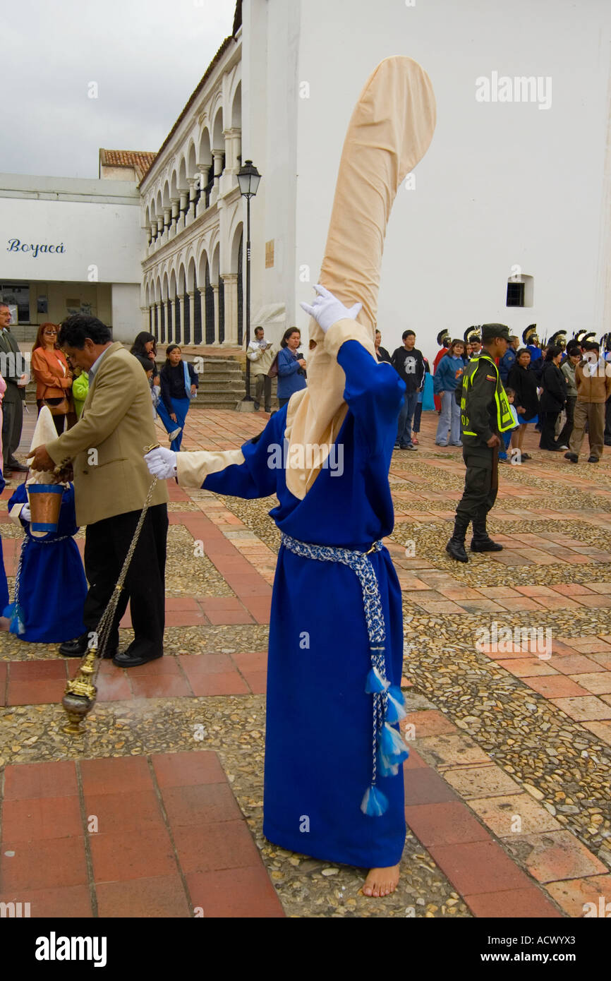 Easter Holy week's religious procession, Tunja, Boyacá, Colombia, South ...