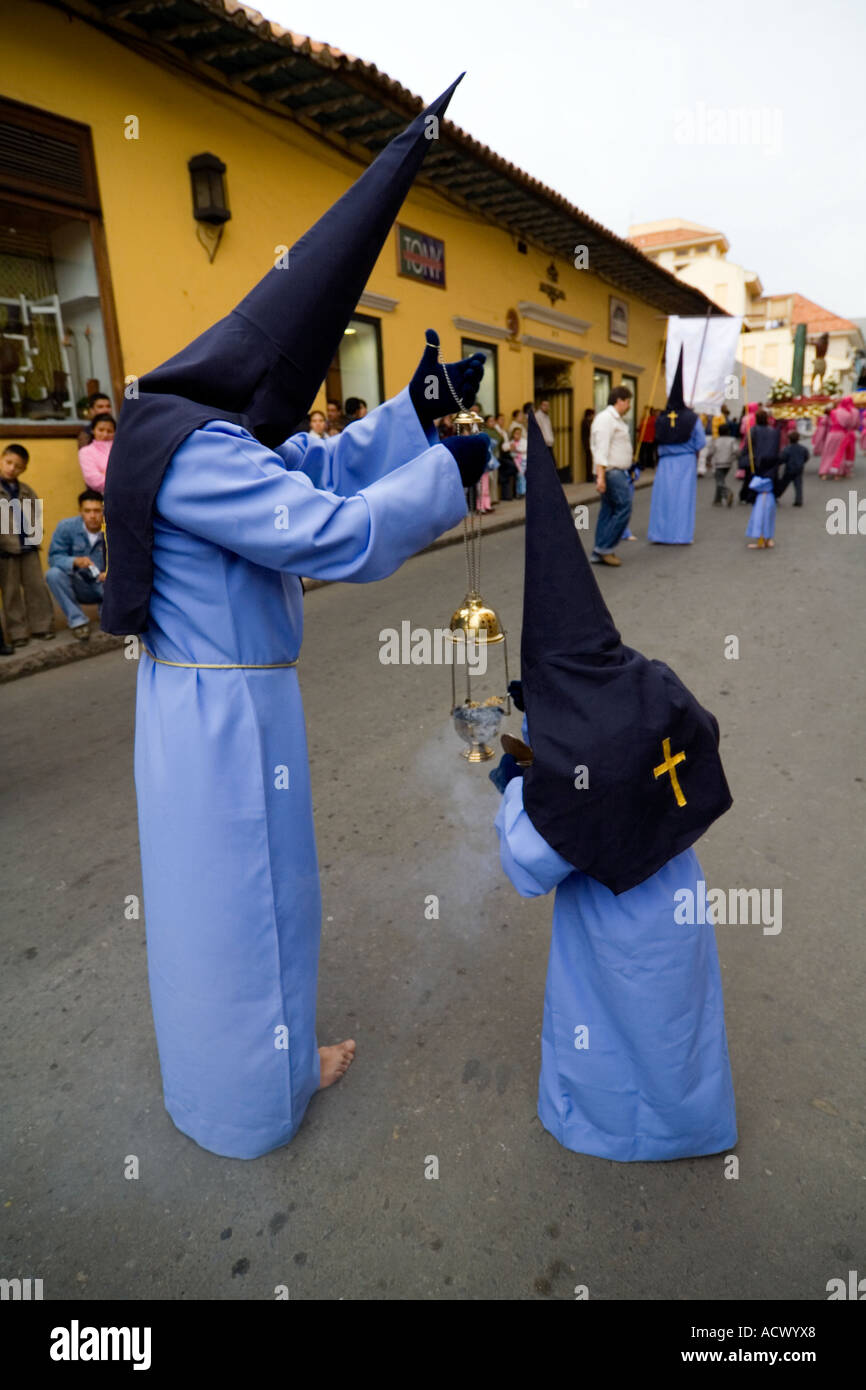 Easter Holy week's religious procession, Tunja, Boyacá, Colombia, South ...