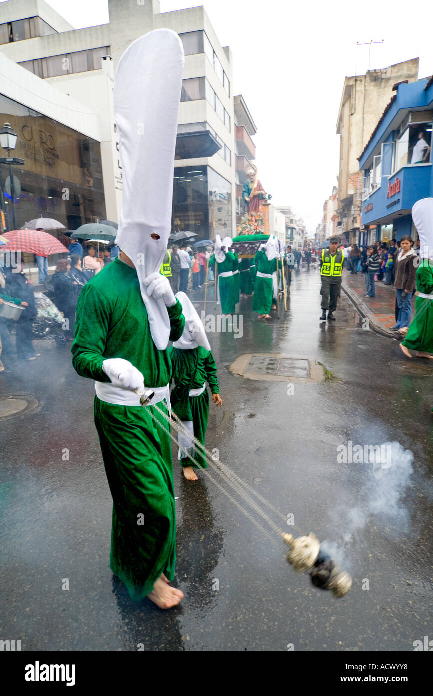 Easter Holy week's religious procession, Tunja, Boyacá, Colombia, South ...