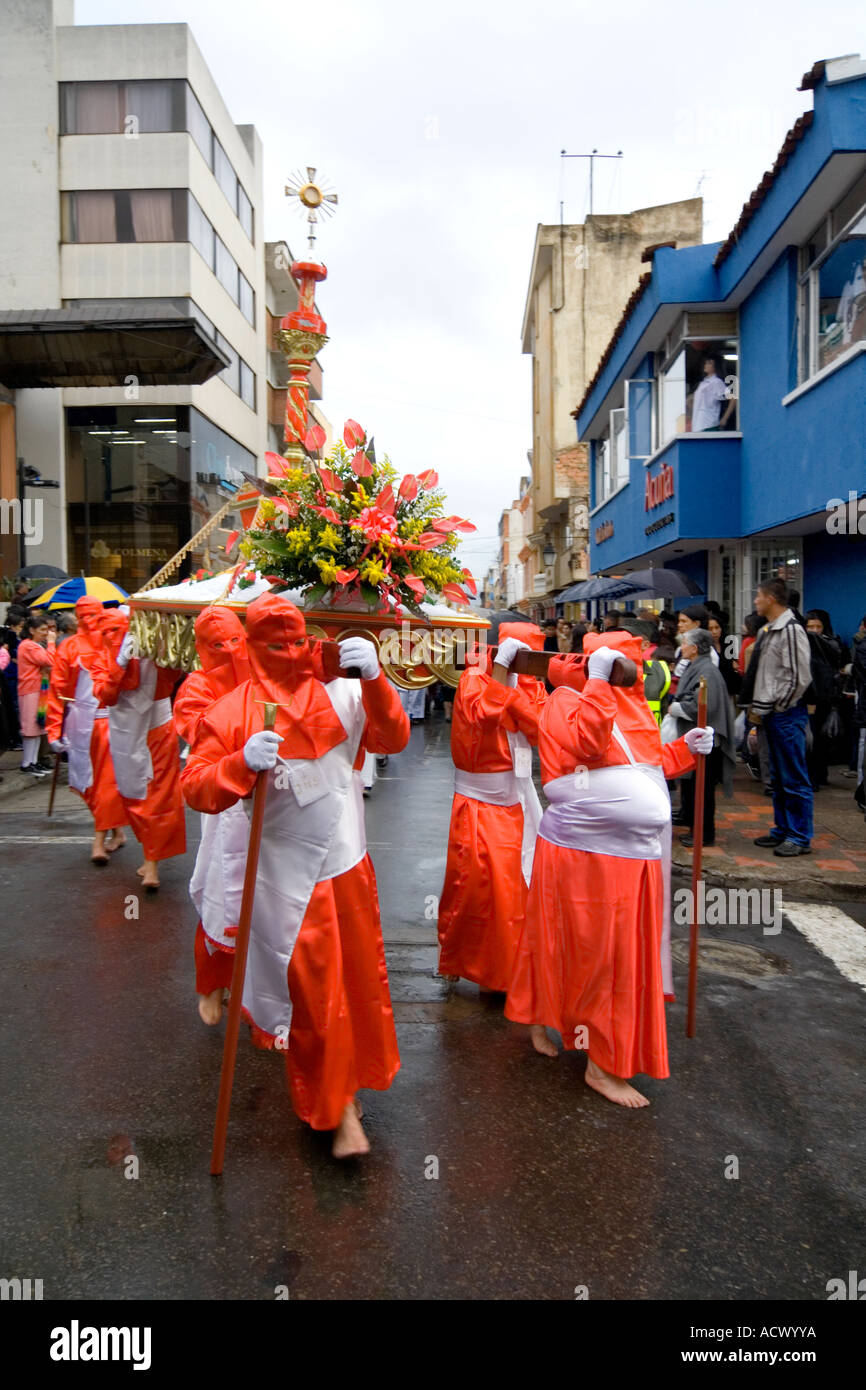 Easter Holy week's religious procession, Tunja, Boyacá, Colombia, South ...