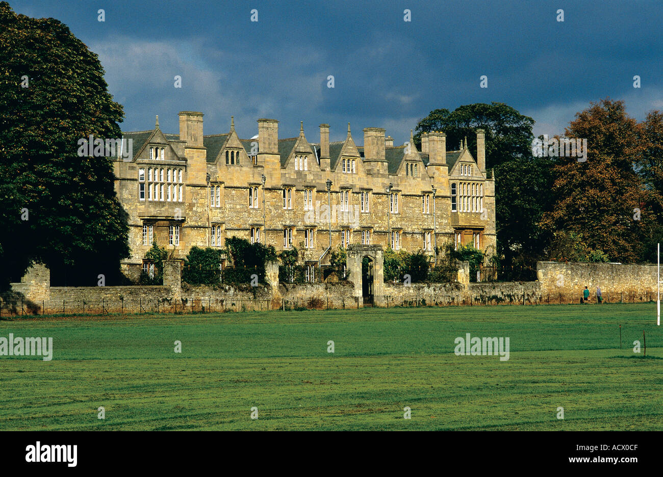 Merton College from Christ Church Meadow Stock Photo - Alamy
