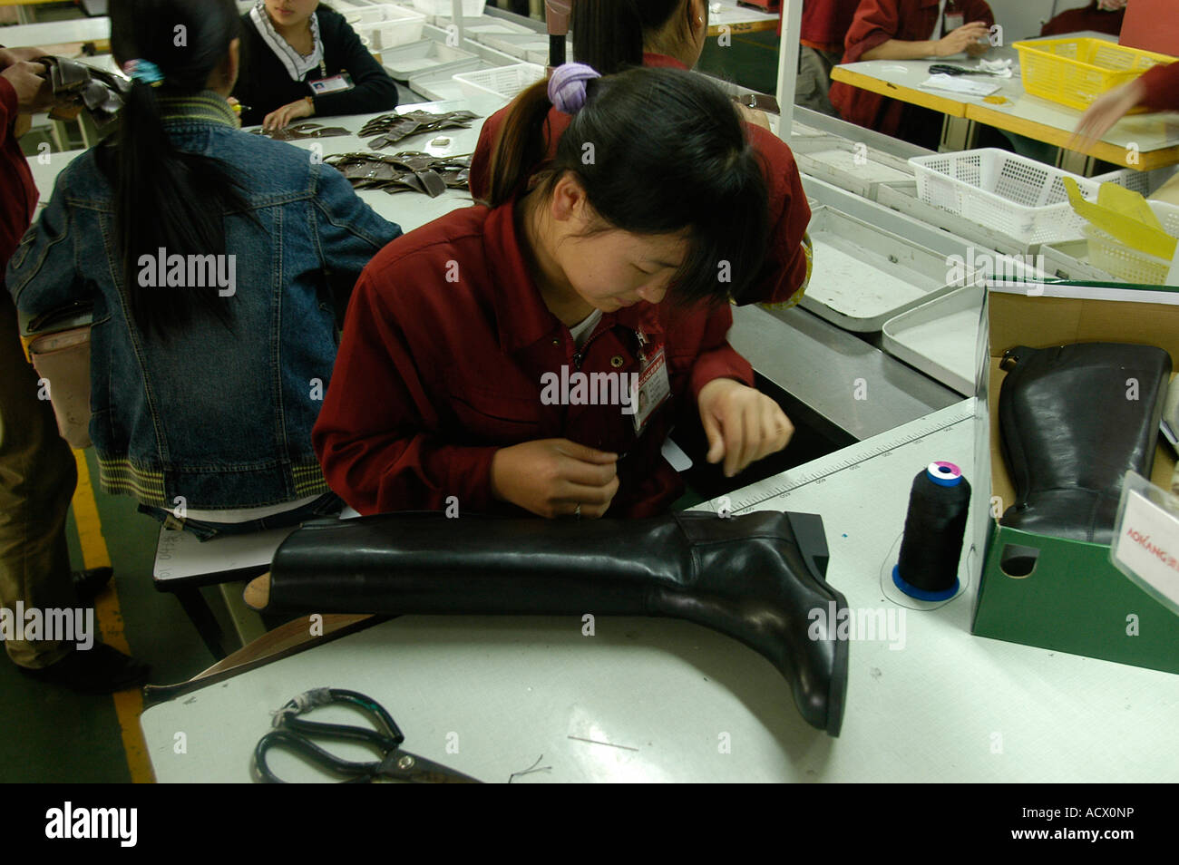 Leather boots china hi-res stock photography and images - Alamy