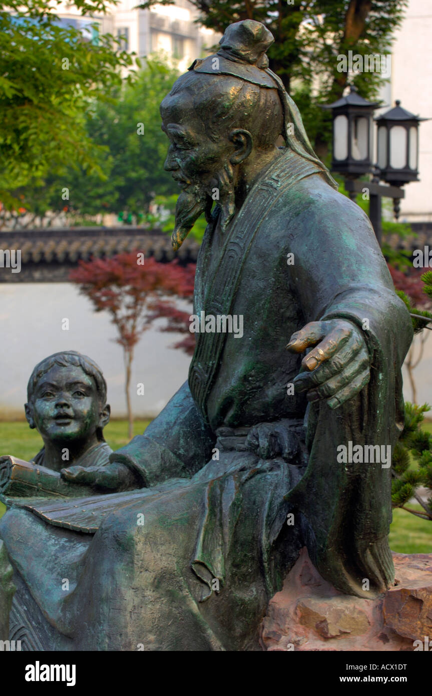 A group of statues in a Suzhou park, China Stock Photo - Alamy