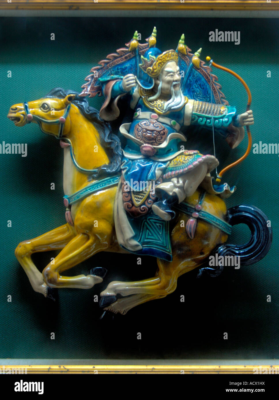 Ceramic figure in the site museum exhibition at Xian, China Stock Photo ...