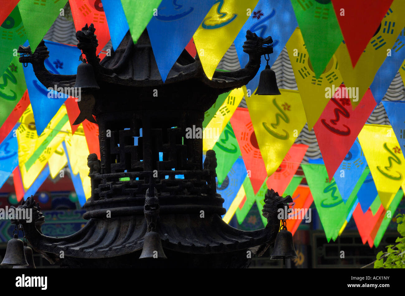 Temple Of The Eight Immortals in Xian, China Stock Photo - Alamy