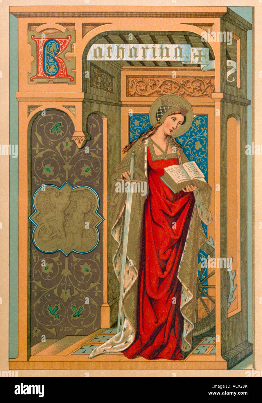 Saint Katherina (Catherine of Alexandria Stock Photo - Alamy