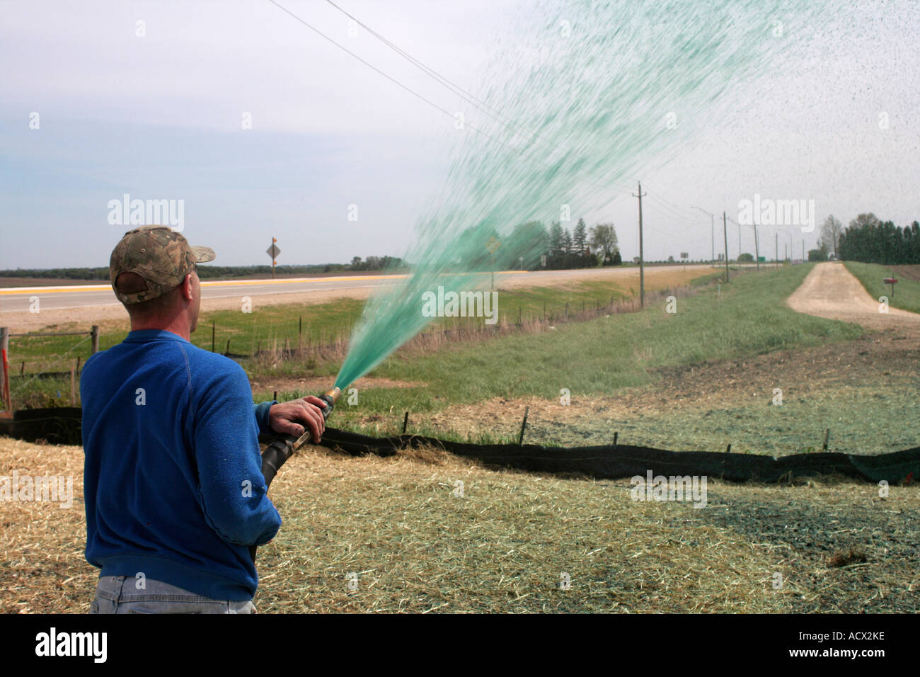Hydroseeding hi-res stock photography and images - Alamy