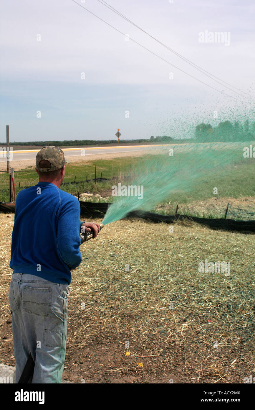Hydroseeding hi-res stock photography and images - Alamy